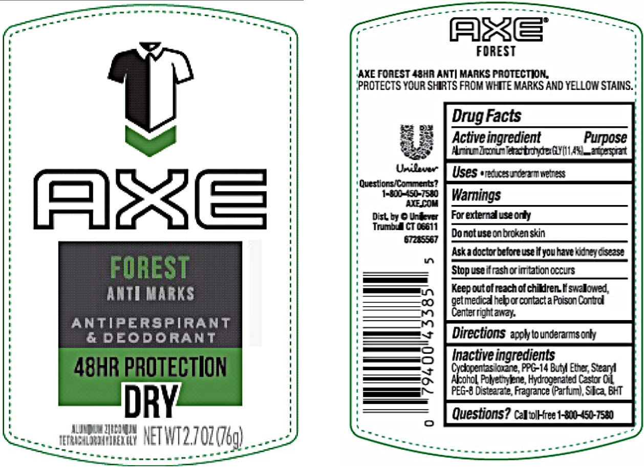 Aluminum Zirconium Tetrachlorohydrex GLY (Axe Forest Antiperspirant and ...